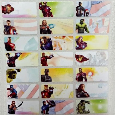 Avengers Name Sticker (waterproof）(Ready Stock) | Shopee Malaysia