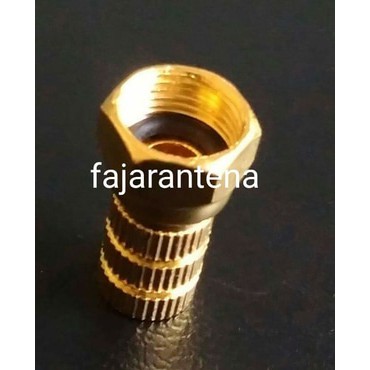 F CONECTOR RG6/5C DRAT GOLD GREAT QUALITY | Shopee Malaysia
