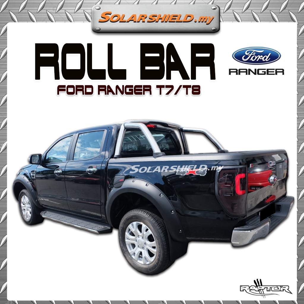 Ford Ranger T6 T7 T8 , Wildtrak, Raptor OEM Stainless Steel Roll Bar ...