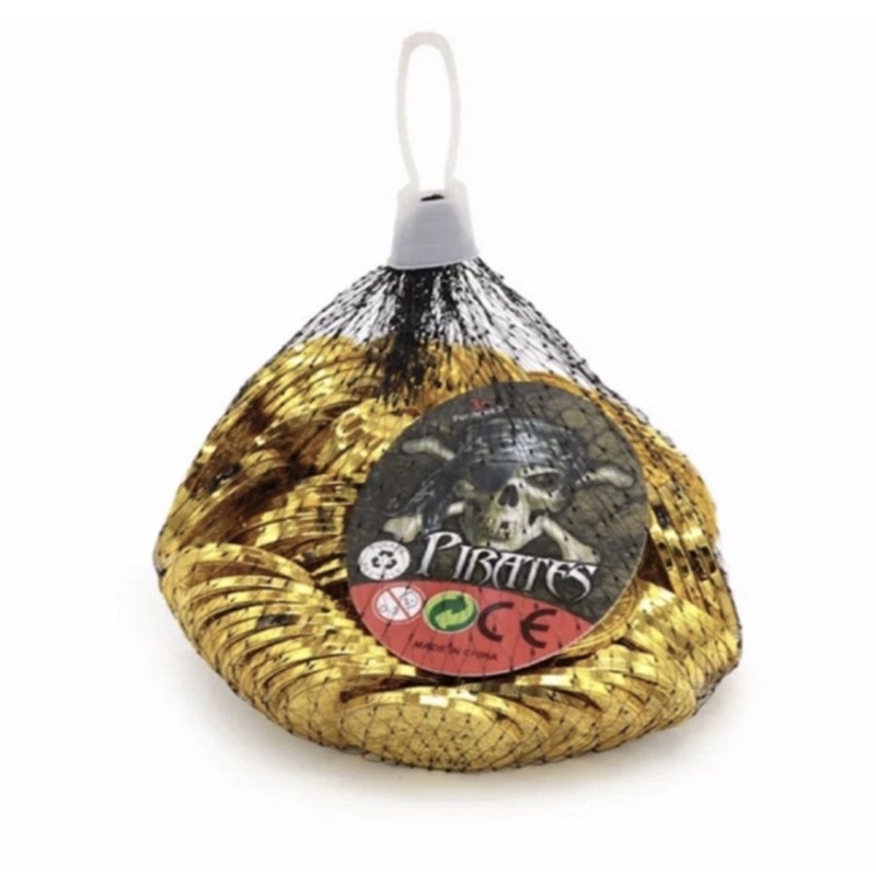 Gold coin Toy treasure / pirate gold coin pirate treasure / pirate gold ...