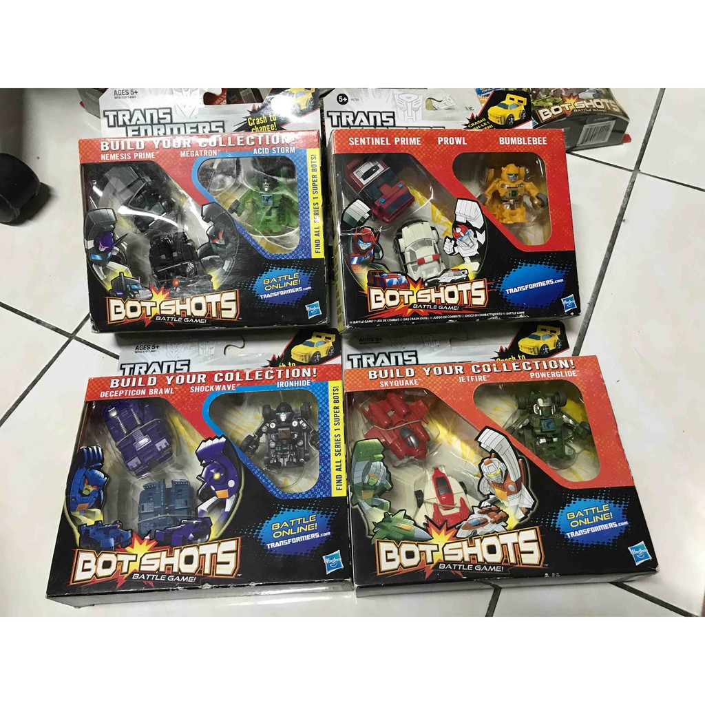 Hasbro Transformers Bot Shots 3-pack Nemesis Prime Acid Storm Prowl ...