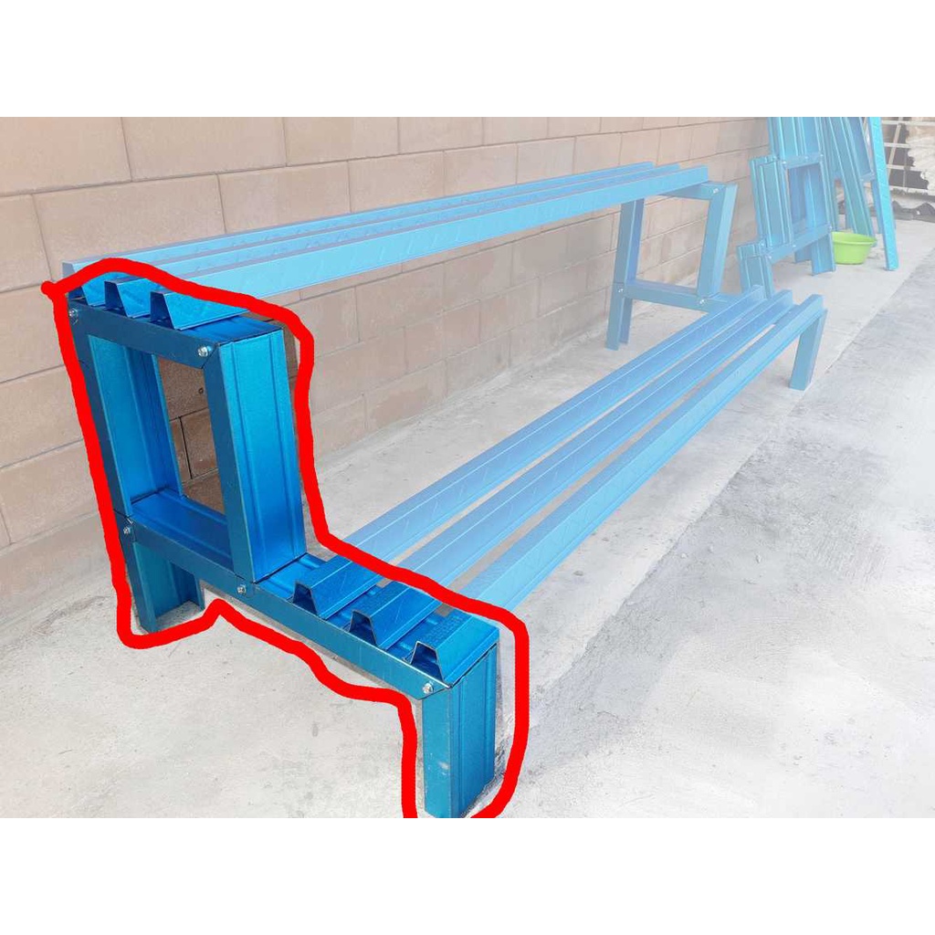 DIY - A12inci - 1unit TIANG BESI BIRU (C CHANEL) KAKI RAK BUNGA SAYUR ...