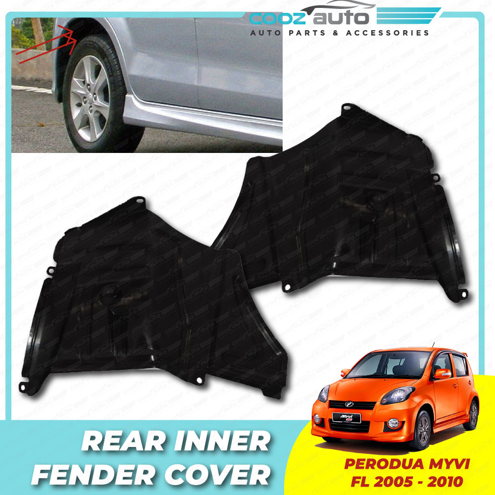 Perodua Myvi 2005 - 2010 Rear Inner Fender Liner Under Suspension Whees ...
