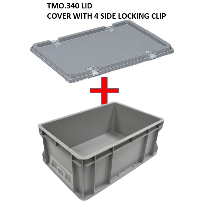 TM Polybox TM342 Light Grey Heavy Duty Plastic Container Made In ...