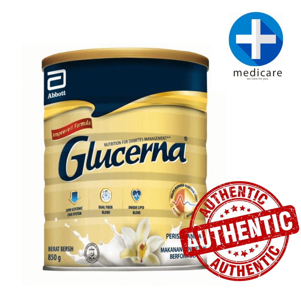 GLUCERNA 850G (LOW GI INDEX) VANILLA / WHEAT/ CHOCOLATE | Shopee Malaysia