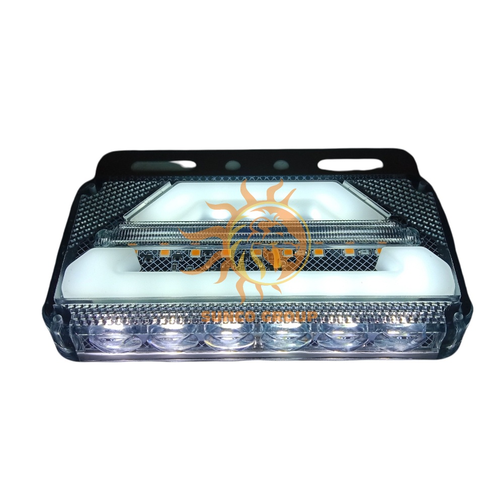 24V LED Lampu Lorry Tepi Side Lamp Lori Colorful Side Marker Signal ...