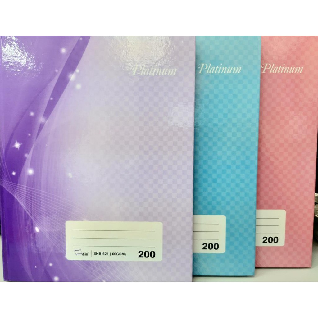 UNI PAPER PLATINUM NOTEBOOK (120, 200, 300, 400 and 500 pages) | Shopee ...