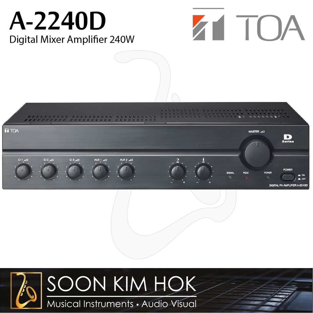 TOA A-2240D Digital Mixer Amplifier 240W (A2240D) | Shopee Malaysia