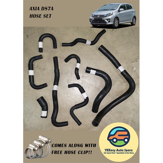 PERODUA AXIA D87A 1.0 - RADIATOR & BY PASS HOSE SET | Shopee Malaysia