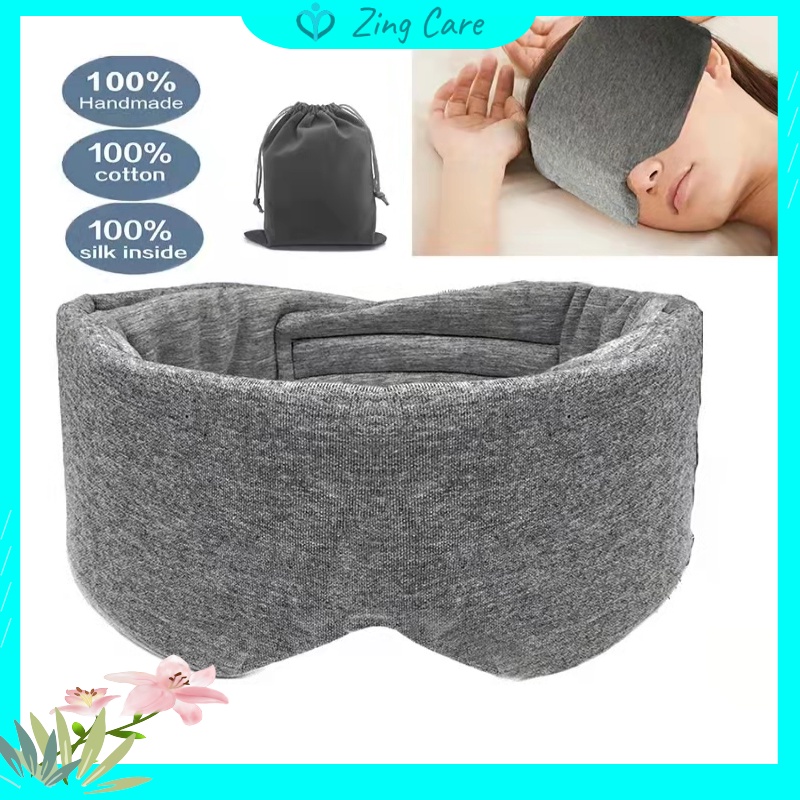 Cotton Silk Sleep Mask Blindfold Eye Cover Eye Patch Women Men Soft ...