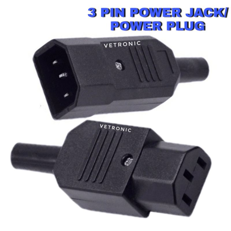 IEC320 C14 UPS plug Male Female Power Plug Connector Power Cord Inlet ...