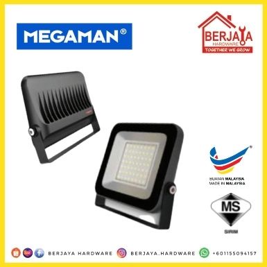 🔥READY STOCK | ORIGINAL🔥 Megaman LED Flood Light 30W Spotlight IP65 BK ...