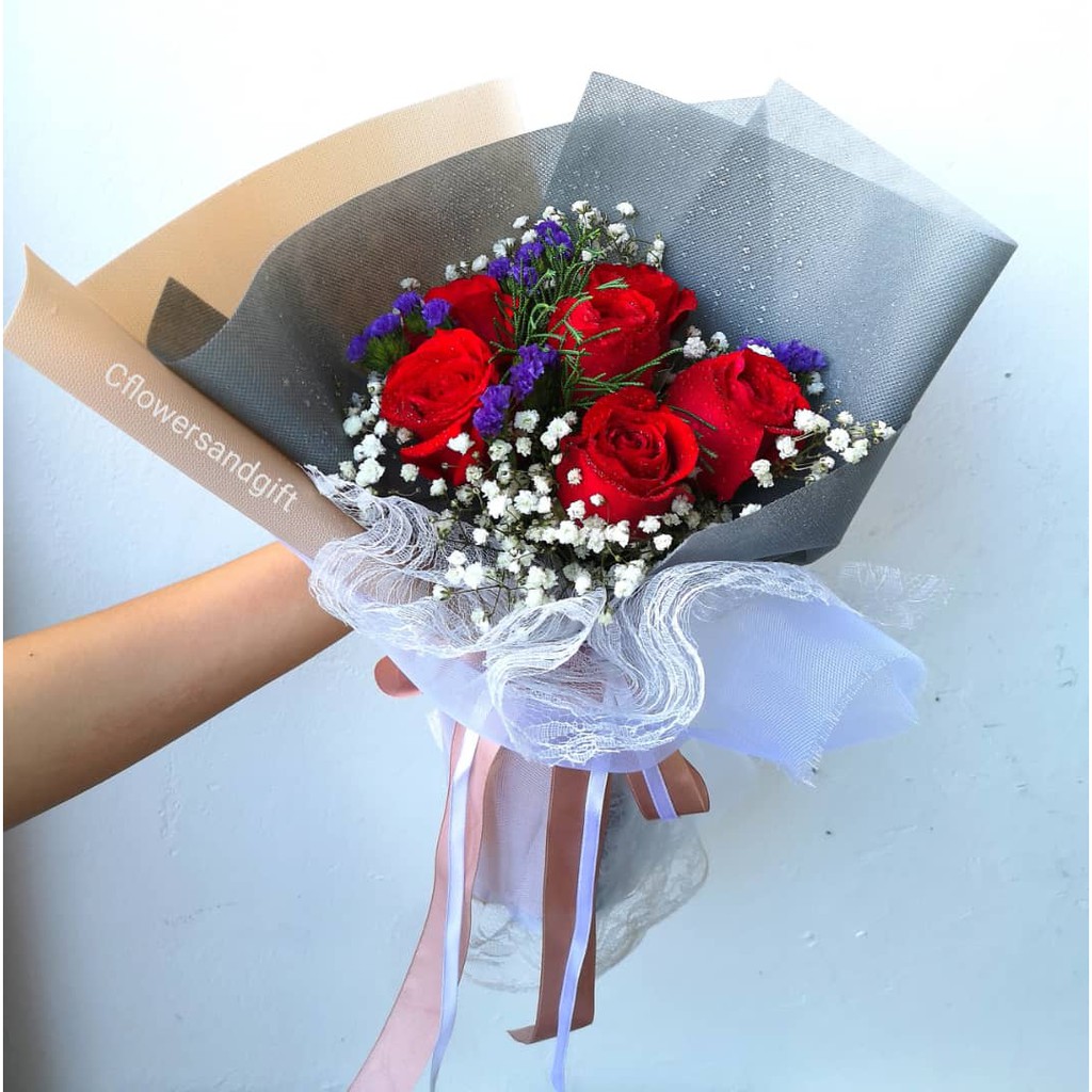 Fresh roses bouquet for free delivery in JB , Msia only/ Sejambak bunga ...