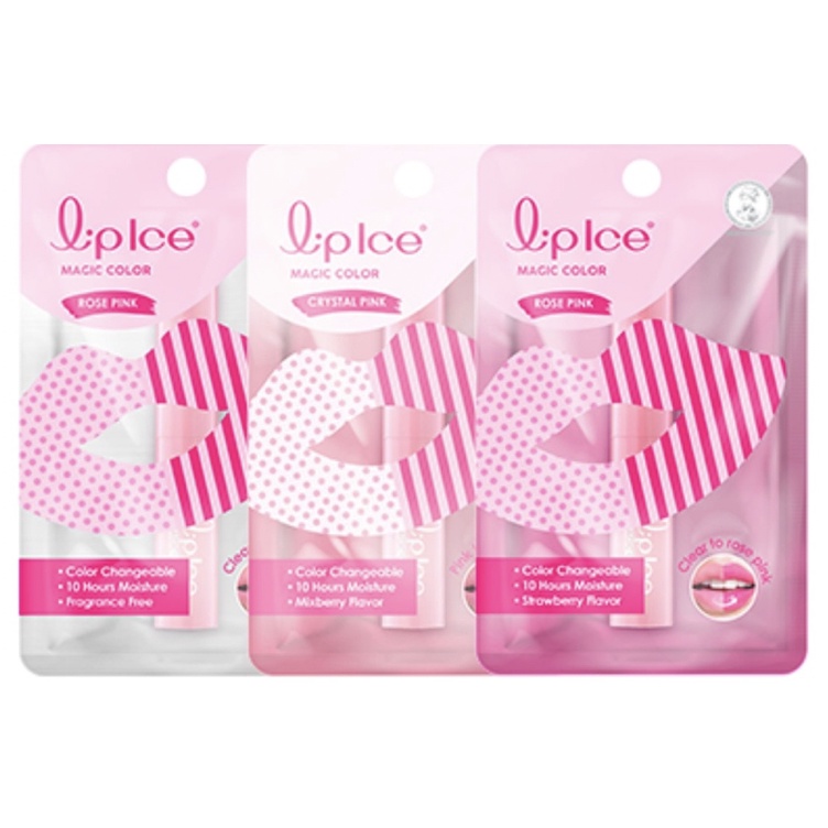 LIPICE MAGIC COLOR ( STRAWBERRY / FRAGRANCE FREE / PINK MIXBERRY ...