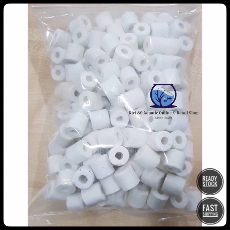 KFEI89 Bio Ring Bio Aquarium Chemical Ring Filter Media for Aquarium ...
