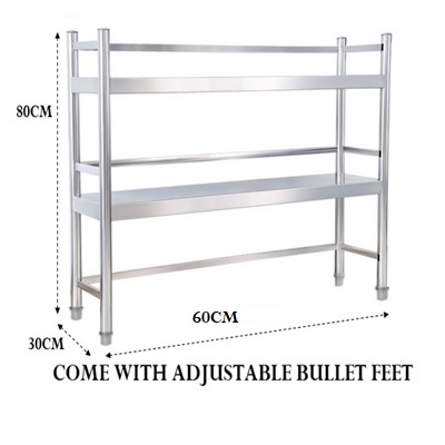 60CM/80CM TABLE TOP OVERSHELF/ RACK/ STORAGE ORGANIZER / BASIN RACK ...