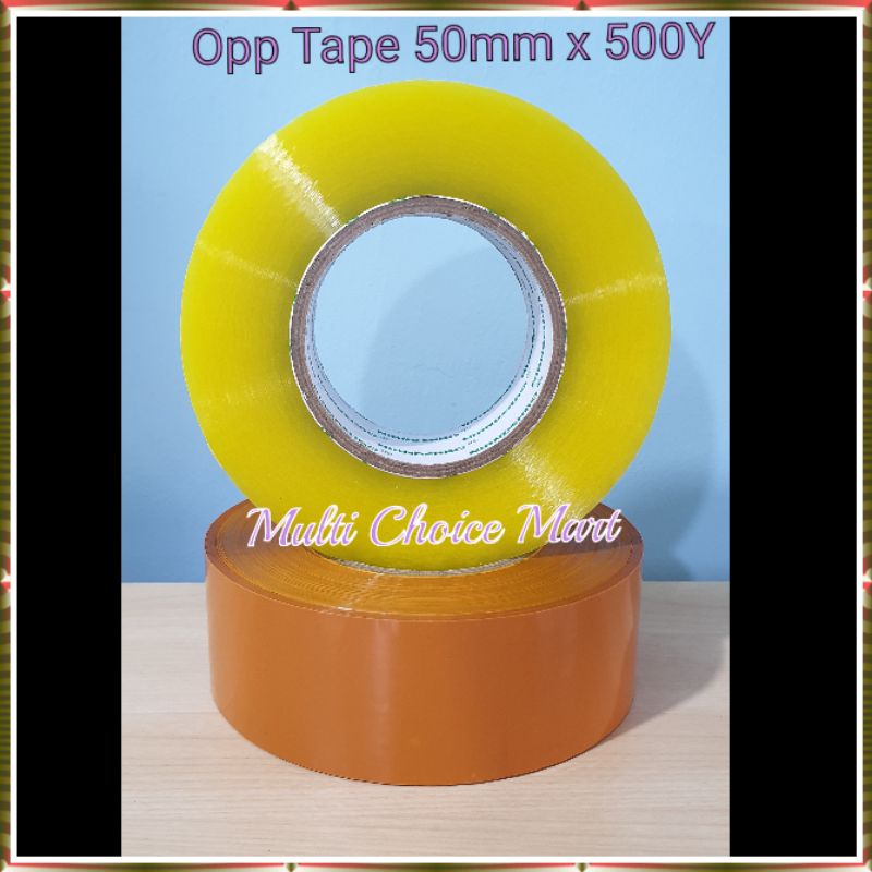 Opp Tape 50mm x 500Y (+/-) / Packaging Tape /Transparent Clear Tape/Gum ...