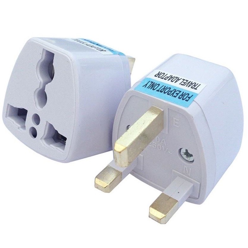 Ready Stock- ｛1pc｝ 3 Pin Plug Adaptor UK Universal 3 Pin Multi Plug ...