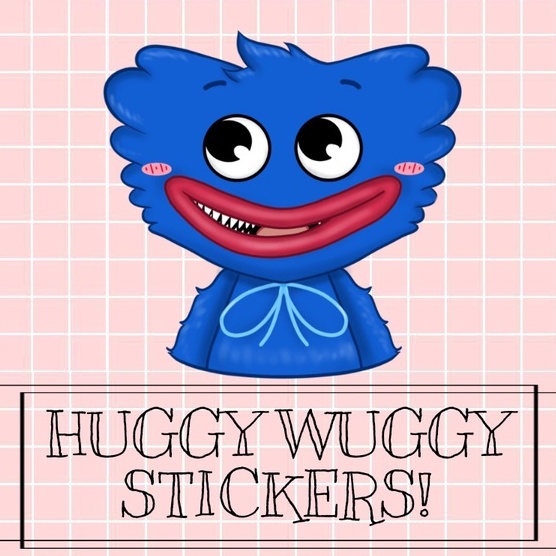 Huggy Wuggy stickers (from Poppy's Playtime) | Shopee Malaysia