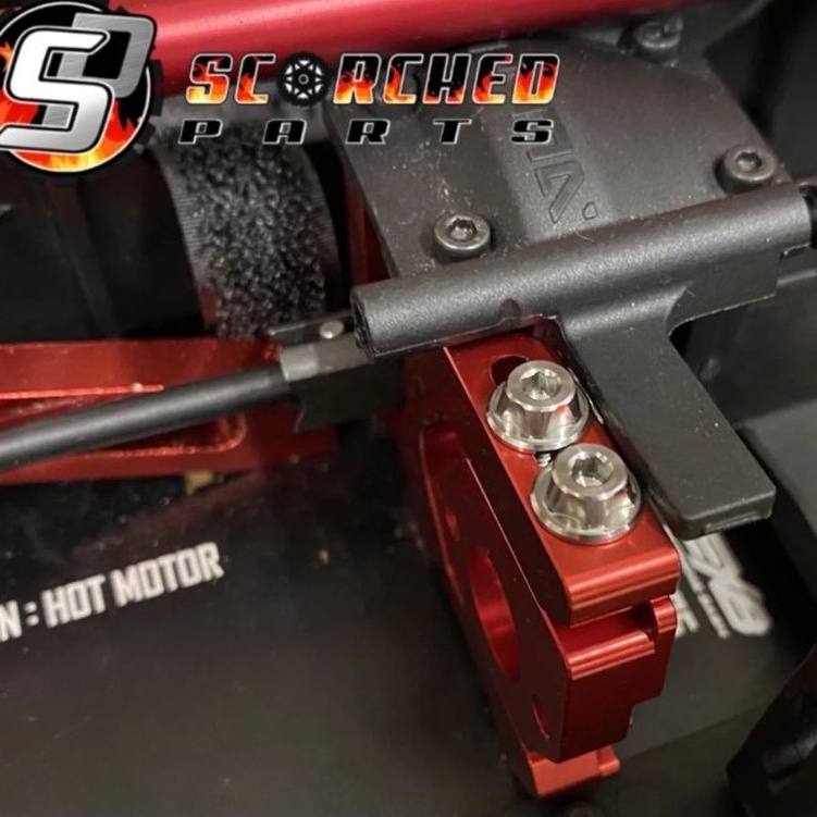 Scorched RC Arrma Motor Mount Upgrade Titanium Screw ARA727412 ...