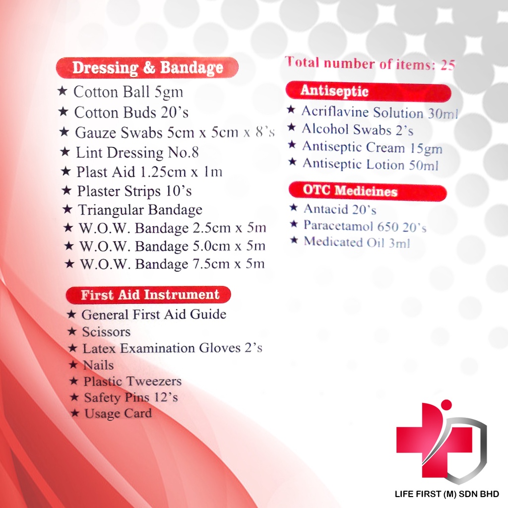 FIRST AID KIT (PETI KECEMASAN) | Shopee Malaysia