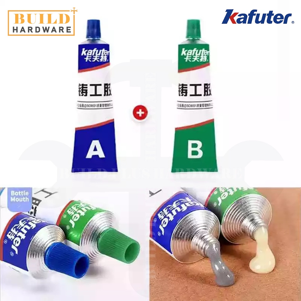 KAFUTER K-9119 Steel Weld Epoxy Compound (A+B) 65G Adhesive Repairing Casting Leakage Plugging ...