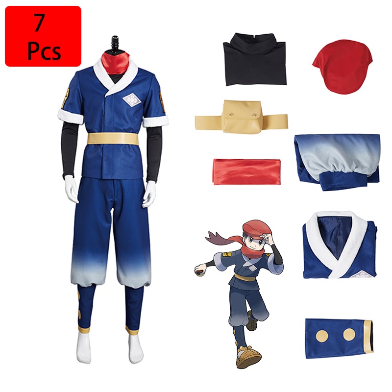 Akari/rei Legends Arceus Cosplay Costume Suit Full Set For Halloween ...