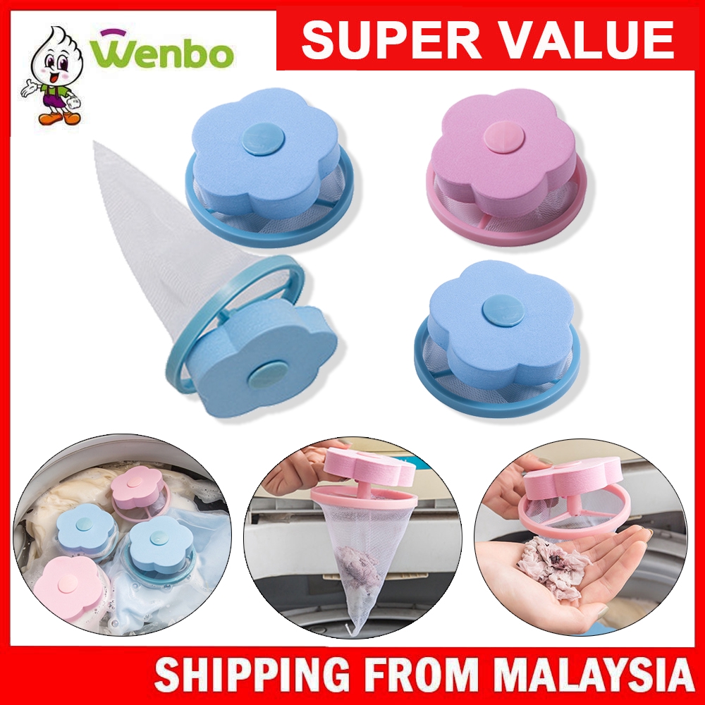 Wenbo Flower Type Washing Machine Float Filter Bag Filter Hair Remover ...