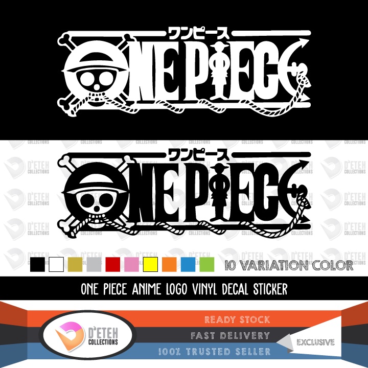 ONE PIECE Logo Anime Vinyl Decal Sticker | Shopee Malaysia