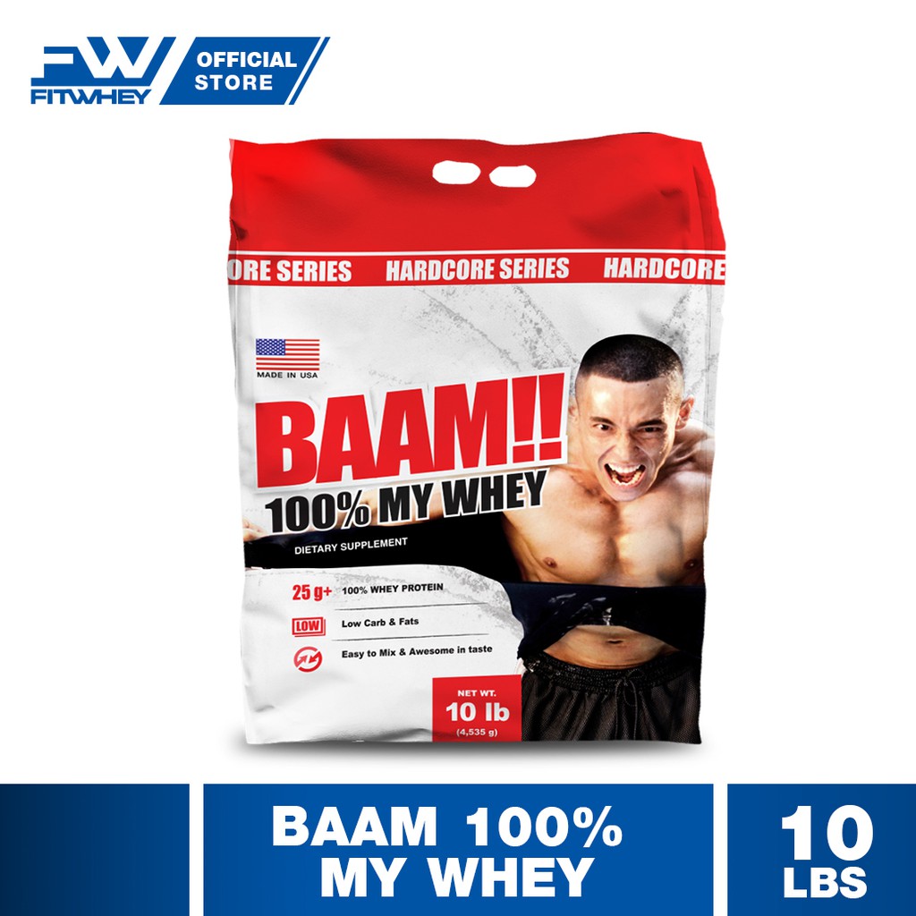 BAAM MY WHEY 4.5kg 10 LBS amazing taste WHEY PROTEIN BUILD MUSCLE ...