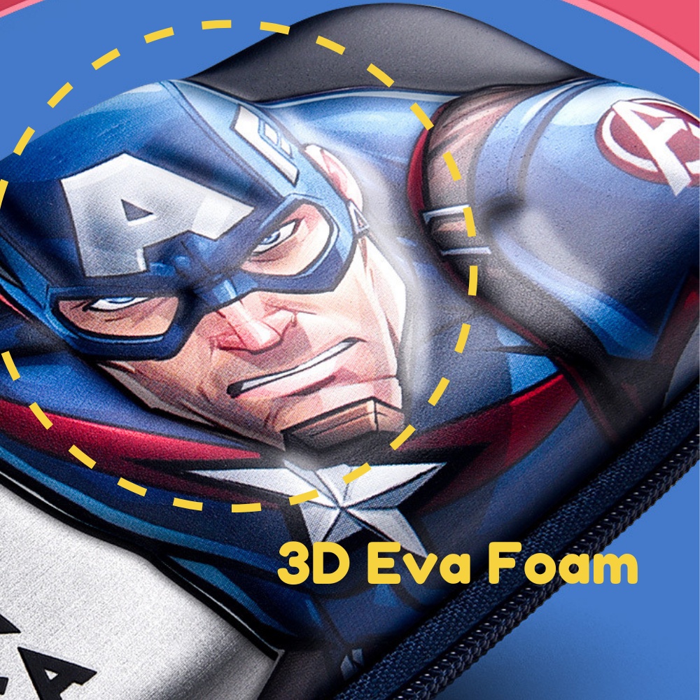 Marvel 3D PENCIL BOX [ SPIDERMAN Iron Man Captain America ORIGINAL ...