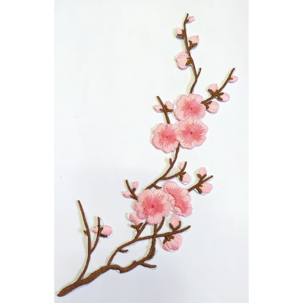 Sakura Embroidery PATCH/Cherry Blossom Embroidery EMBLEM | Shopee Malaysia
