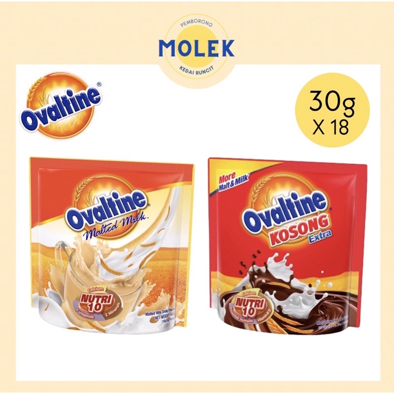 Ovaltine Malted Milk / Kosong Extra Sticks (30g x 18’s) | Shopee Malaysia