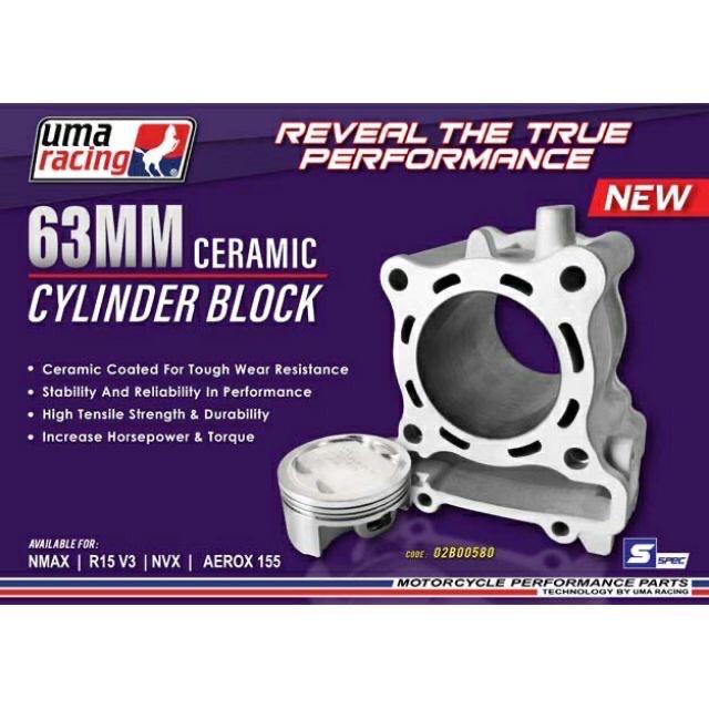 ( NVX/ NMAX / R15 v3 / Y16 ) Uma racing ceramic block forged piston ...