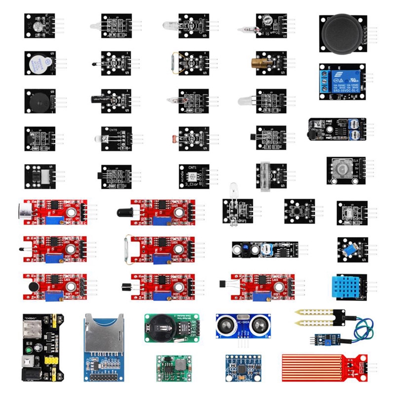 45 In 1 Sensor Module Board Kit Upgrade Version For Arduino 37 in 1 ...