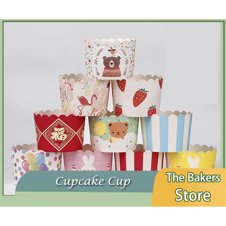 The Baker's Cupcake Muffin Paper PE Cup Kek cawan 50pcs -/+ dinosaur ...