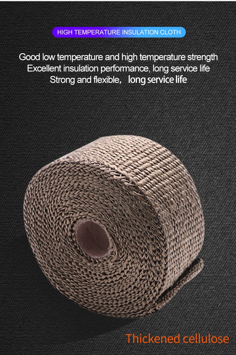 Titanium Temp Exhaust Pipe Heat Wrap Resistant Downpipe Car Motorcycle ...