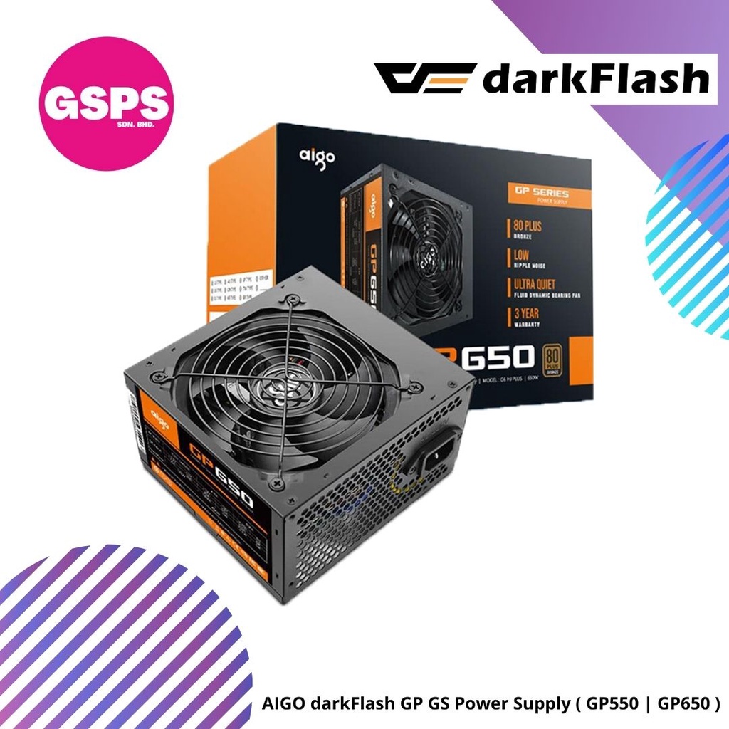AIGO darkFlash GP GS Power Supply ( GP550 | GP650 ) | Shopee Malaysia
