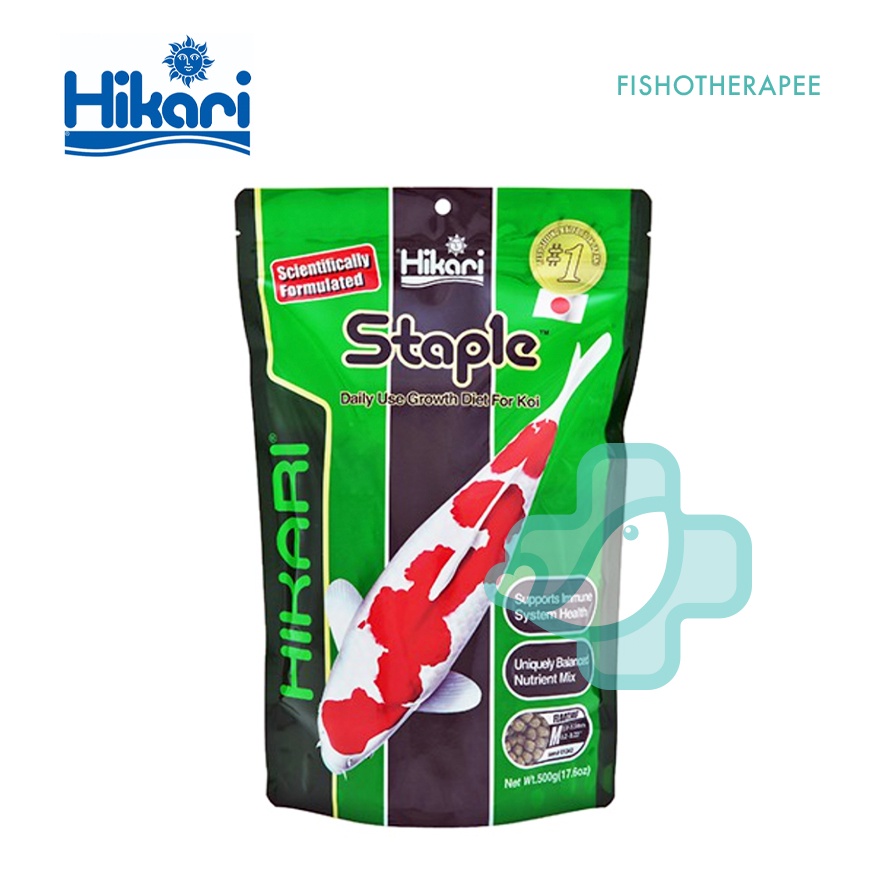 Hikari Staple 500g Japanese Koi Fish Food Floating Pellet Medium ...