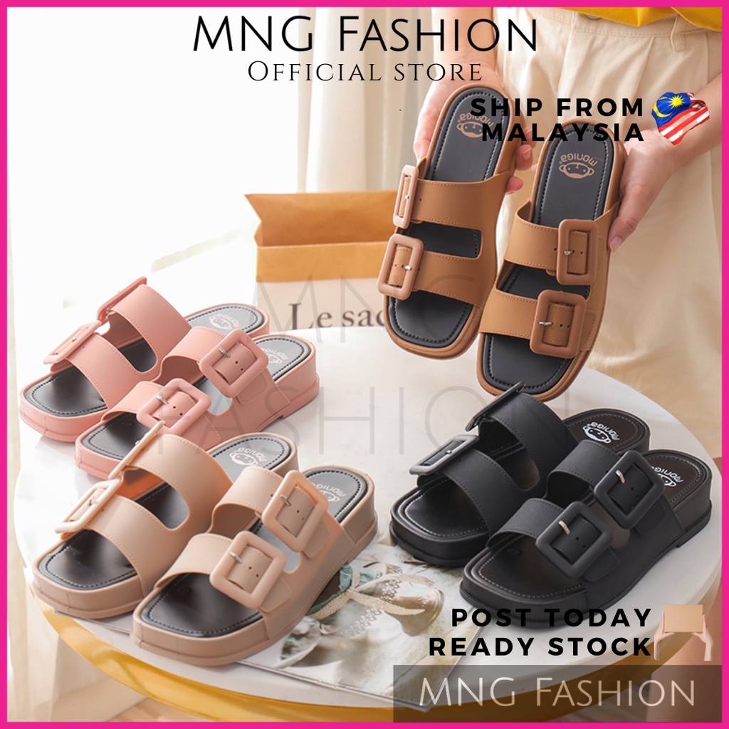 MONIGA - Selipar Kasual Perempuan Premium Kualiti | Soft Sole Women ...