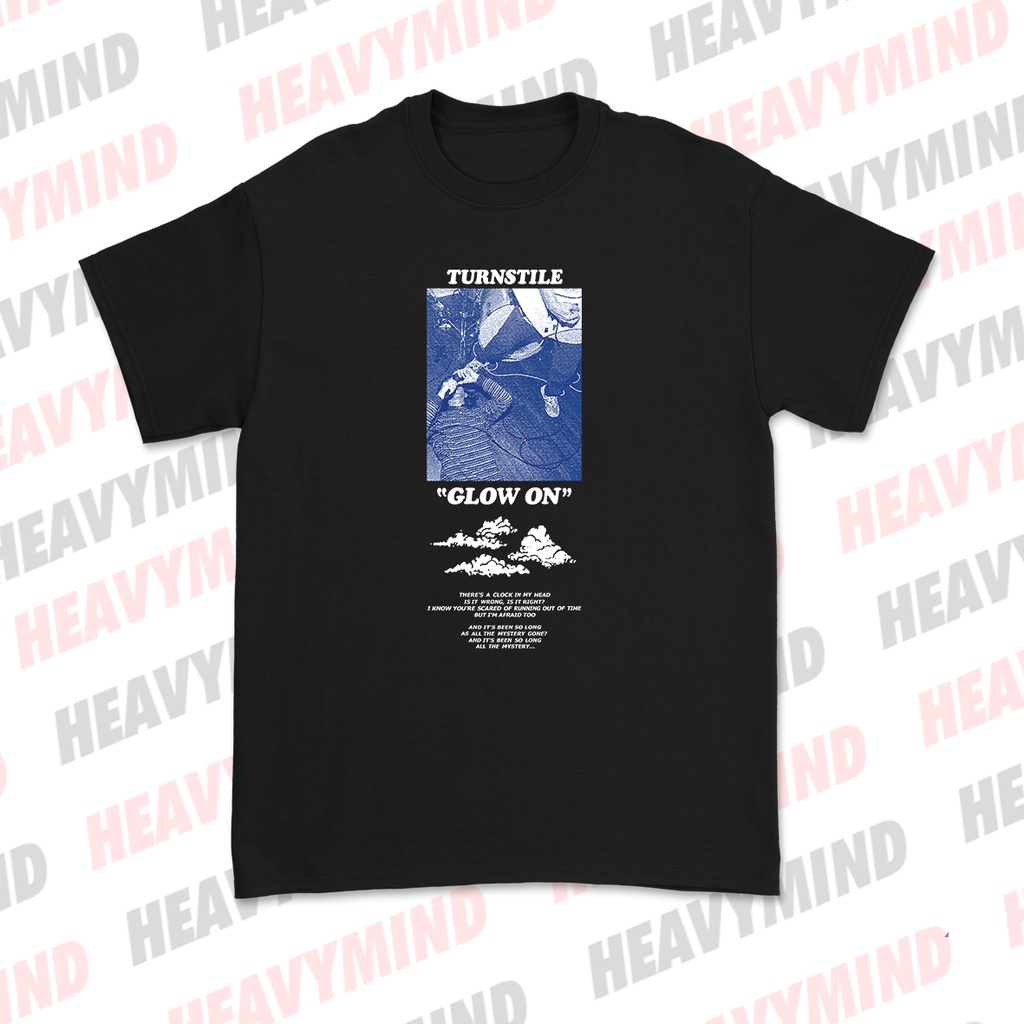 Glow on Black Turnstile Band T-shirt Free Sticker | Shopee Malaysia