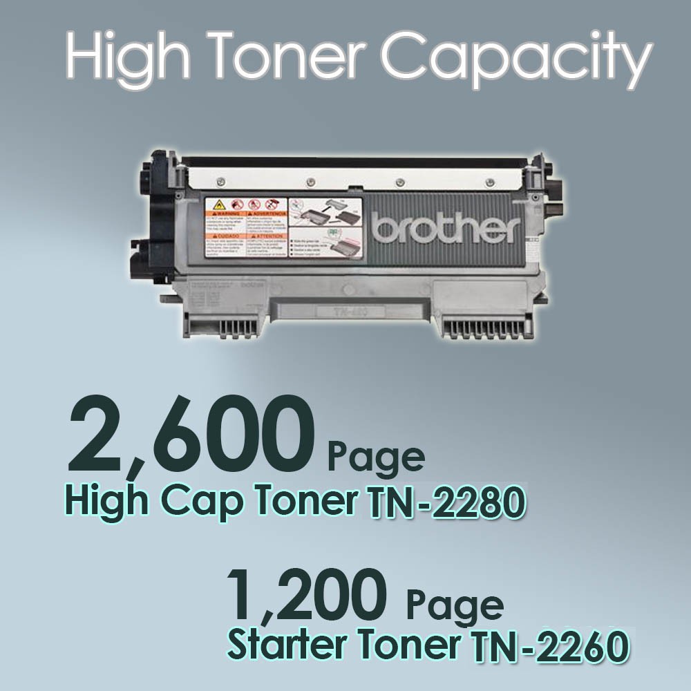 Brother Mono Laser Printer FAX-2840 A4 Print Copy Fax ADF with Hand-Set ...