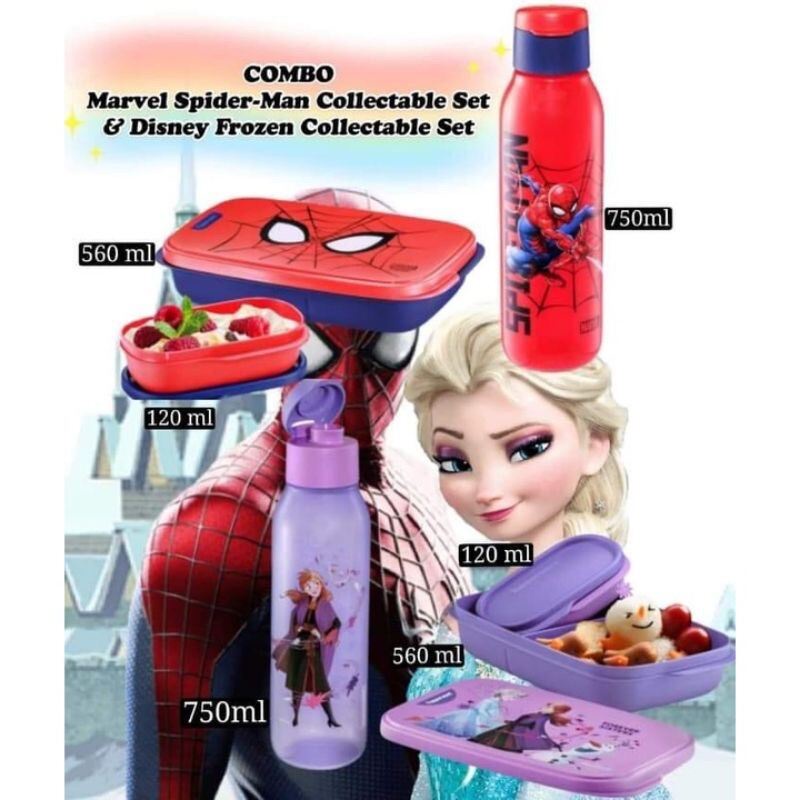 Tupperware Disney Frozen Tupperware Marvel Spider man/ whimsical garden ...
