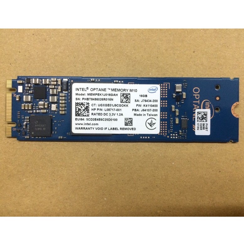 Intel Optane SSD Memory M10 M.2 16 GB SSD Hard Drive (MODEL ...