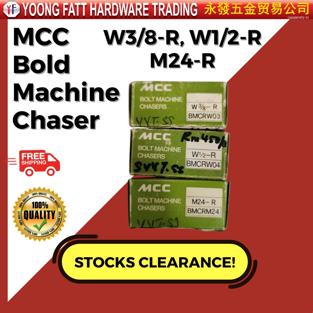 Clear Stock# MCC Bolt Machine Chaser BM-25 Bolt Dies Pipe machine water ...