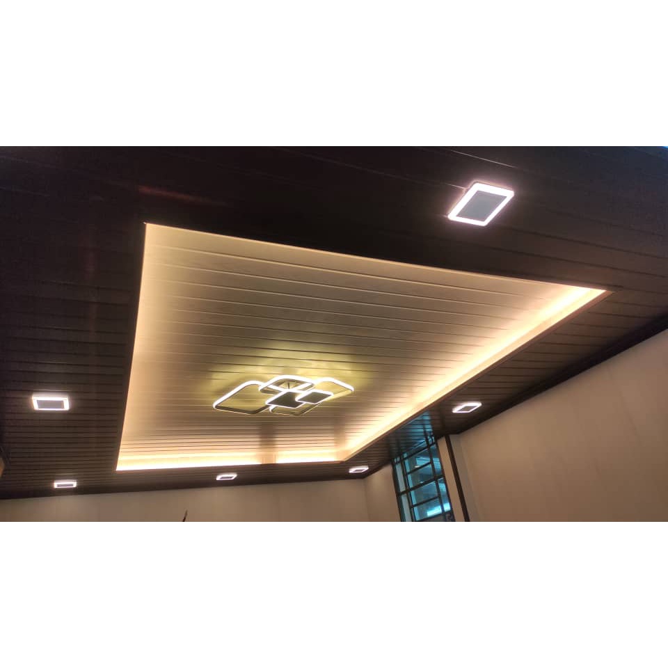 6FT PVC Ceiling Wall Panel Home Ceiling/Wall Waterproof 30cm x 8mm (Ready Stock) Support Max to ...