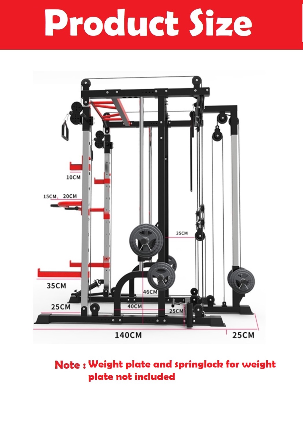 🔥ADSPorts J009 Multi-Station Commercial Workout Exercise Machine Power ...