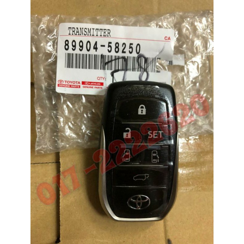 Genuine Toyota Alphard / Vellfire Remote Transmitter with chip | Shopee ...