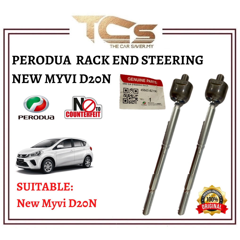 PERODUA MYVI 2018 D20N RACK END STEERING (2PCS) 45503-BZ190 ORIGINAL ...