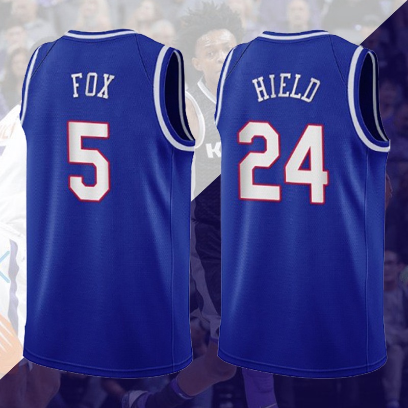 Hot Sale Kings Retro Blue 5 Focus 24 Hillde Jersey Borg Danovich Baglee ...